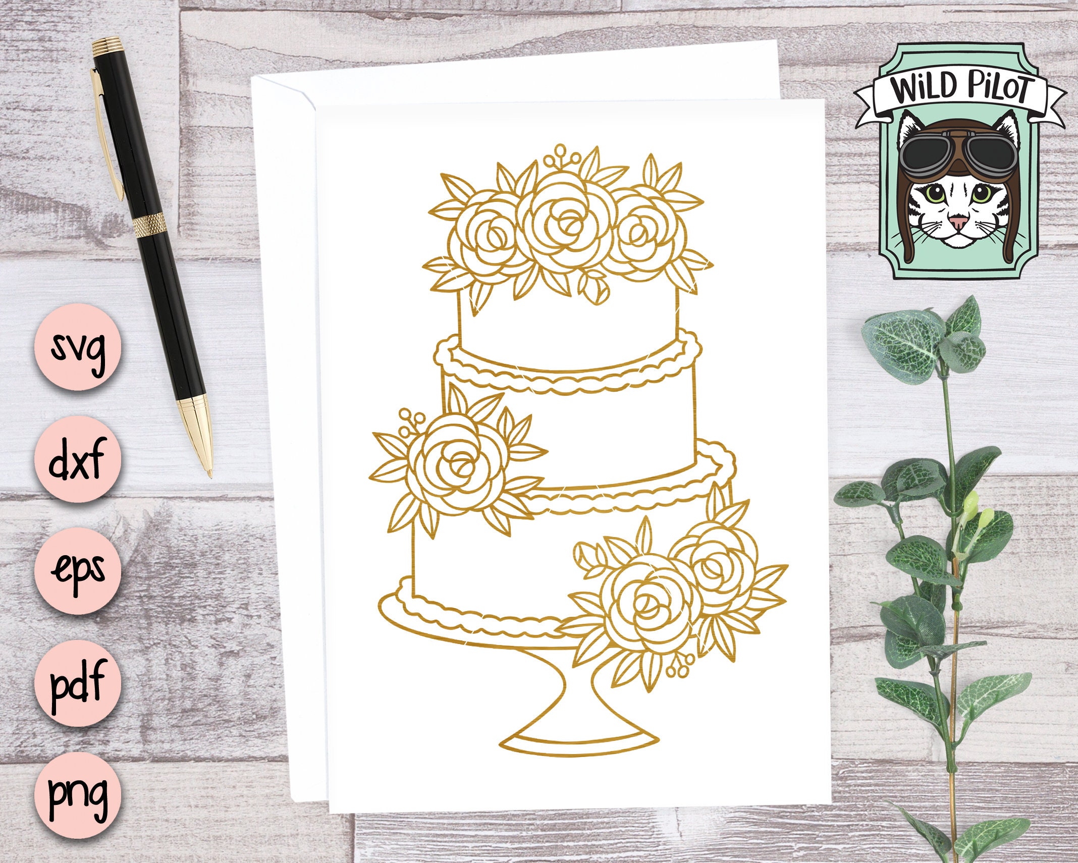 Wedding Cake SVG File Wedding Svg Wedding Cake Cut File - Etsy