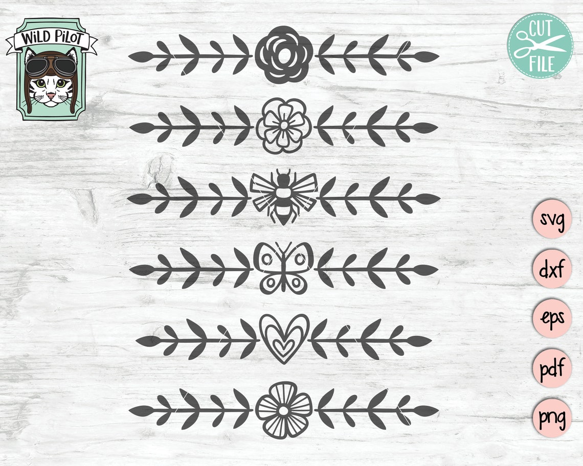 Dividers SVG Files Dividers Cut File Text Dividers Svg Line | Etsy