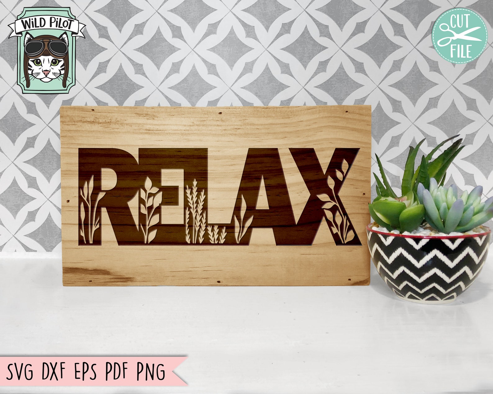 Relax SVG File Home Sign SVG Farmhouse Sign Cut File Relax | Etsy