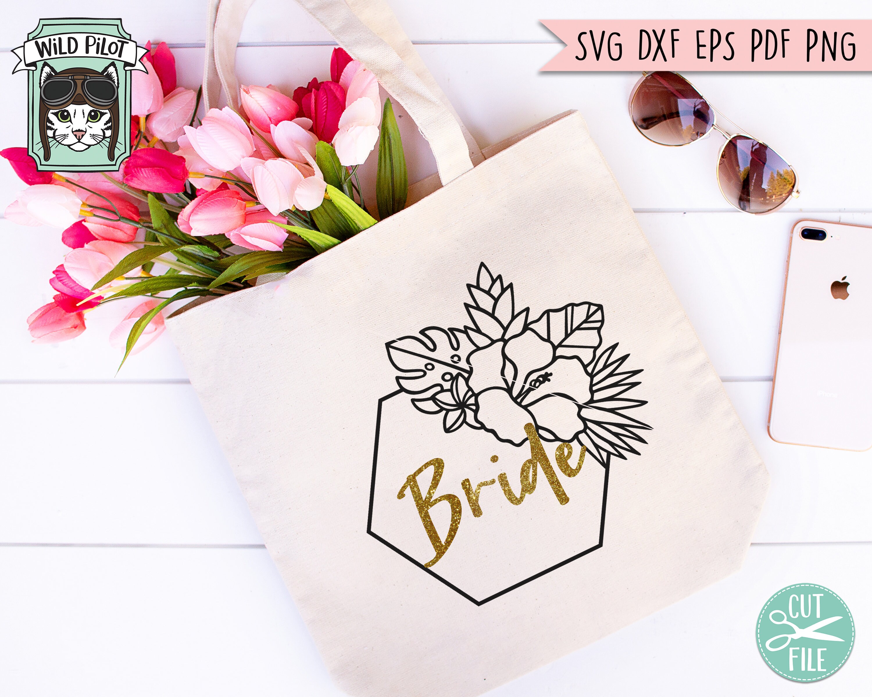 Tropical Flower Frame SVG File, Hibiscus Monogram Frame, Flower Border ...