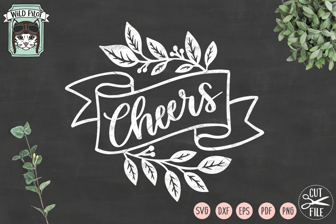 Cheers SVG file Cheers Cut file Cheers vector Drink Menu | Etsy