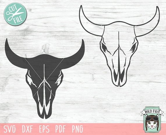 Art & Collectibles Digital Drawing & Illustration Cow Skull SVG Bull ...