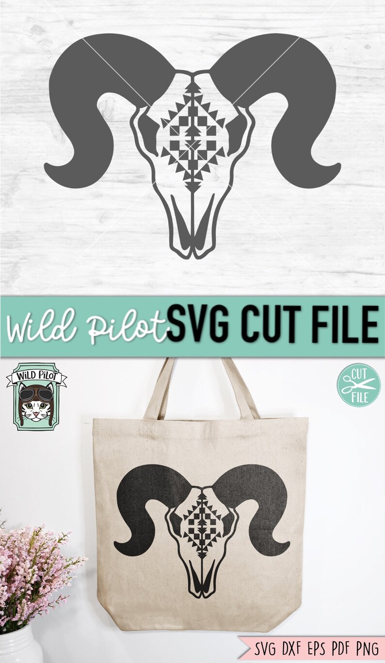 Ram Skull SVG Cut File Ram Skull PNG Mystical Svg Geometric - Etsy