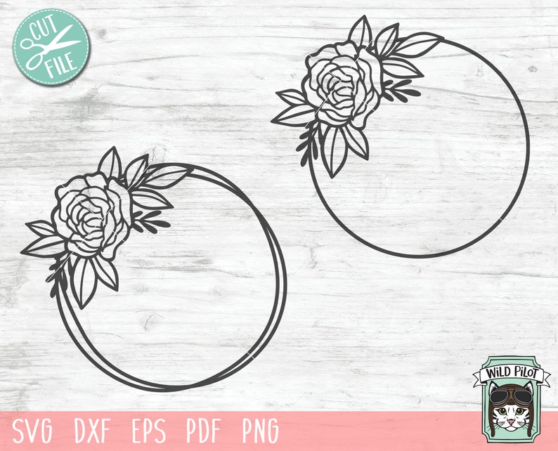 Clip Art & Image Files Embellishments Scrapbooking Flower Wreath svg ...
