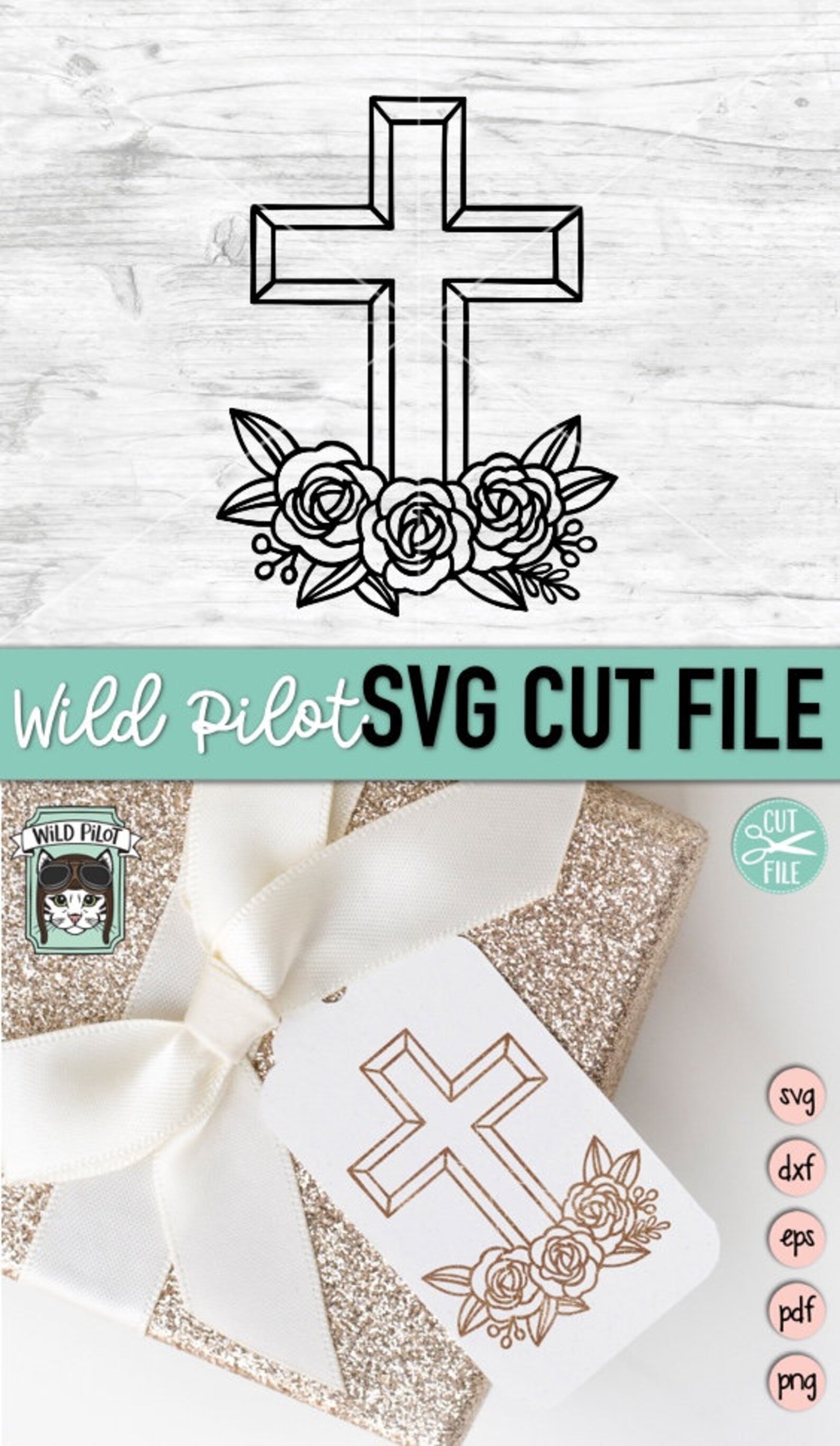 Cross SVG Cut File Religious SVG Cross PNG Cross Clipart - Etsy