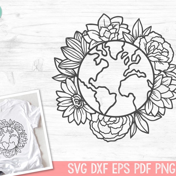 Earth Svg File - Etsy