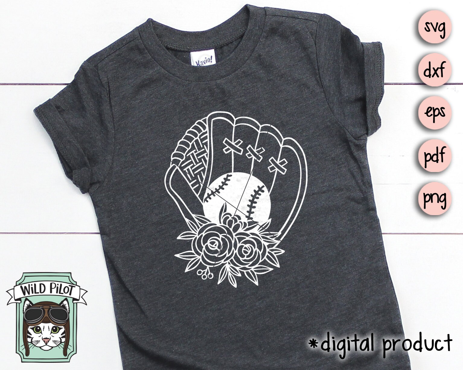 Baseball SVG File Softball Svg File Baseball Mitt Svg | Etsy