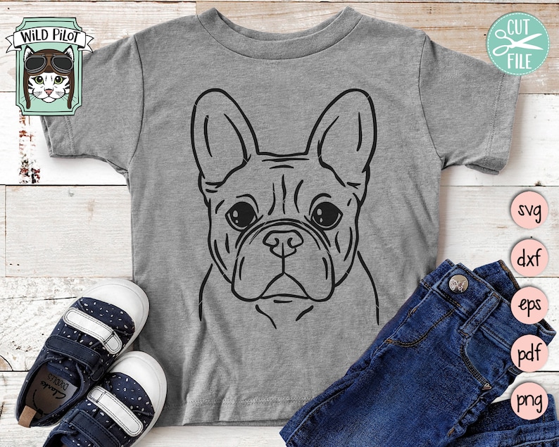 Frenchie Svg File Dog Svg File French Bulldog Svg File - Etsy