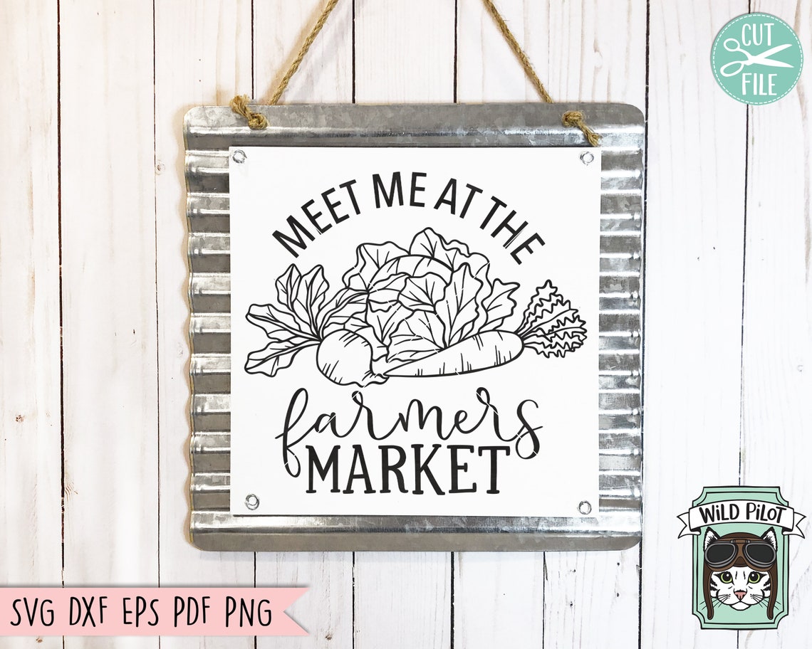 Farmers Market SVG File Farmers Market Cut File Market | Etsy