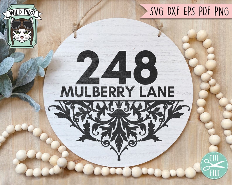 Monogram Frame SVG Split Scroll Monogram Frame SVG Cricut - Etsy