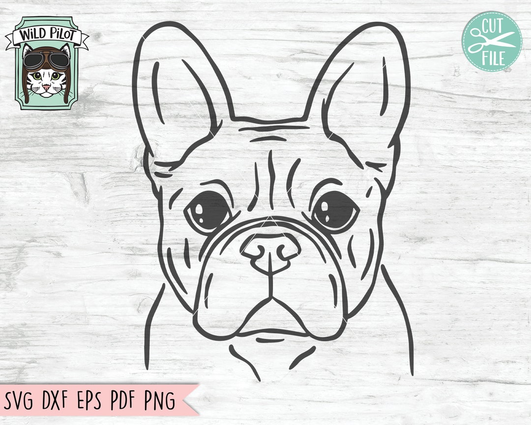 Frenchie Svg File, Dog Svg File, French Bulldog Svg File, Frenchie Cut ...