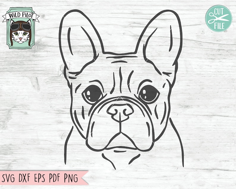 Frenchie Svg File Dog Svg File French Bulldog Svg File - Etsy