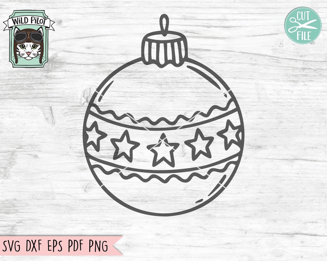 Christmas SVG Cut File, Christmas Ornament SVG, Christmas Clipart ...