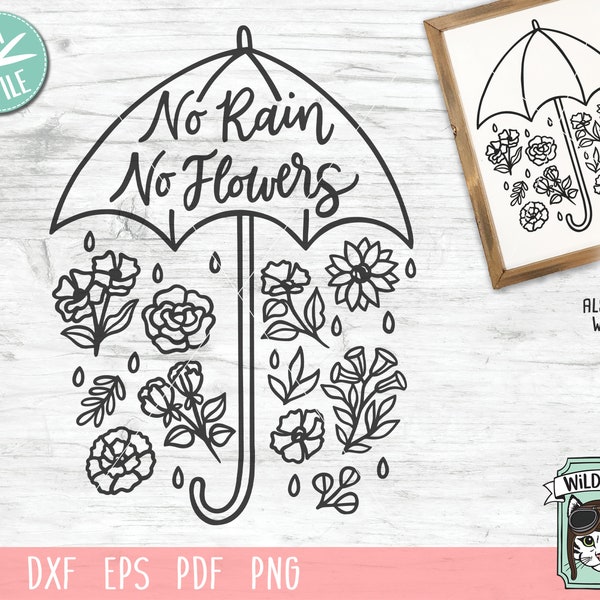 No Rain No Flowers - Etsy