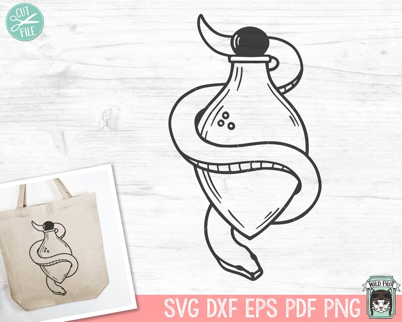 Snake SVG Potion Bottle SVG Animal Svg Snake Clipart - Etsy