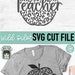 Apple SVG, Teacher Gift Svg, Teacher Shirt Svg, Teacher Svg, Teacher ...