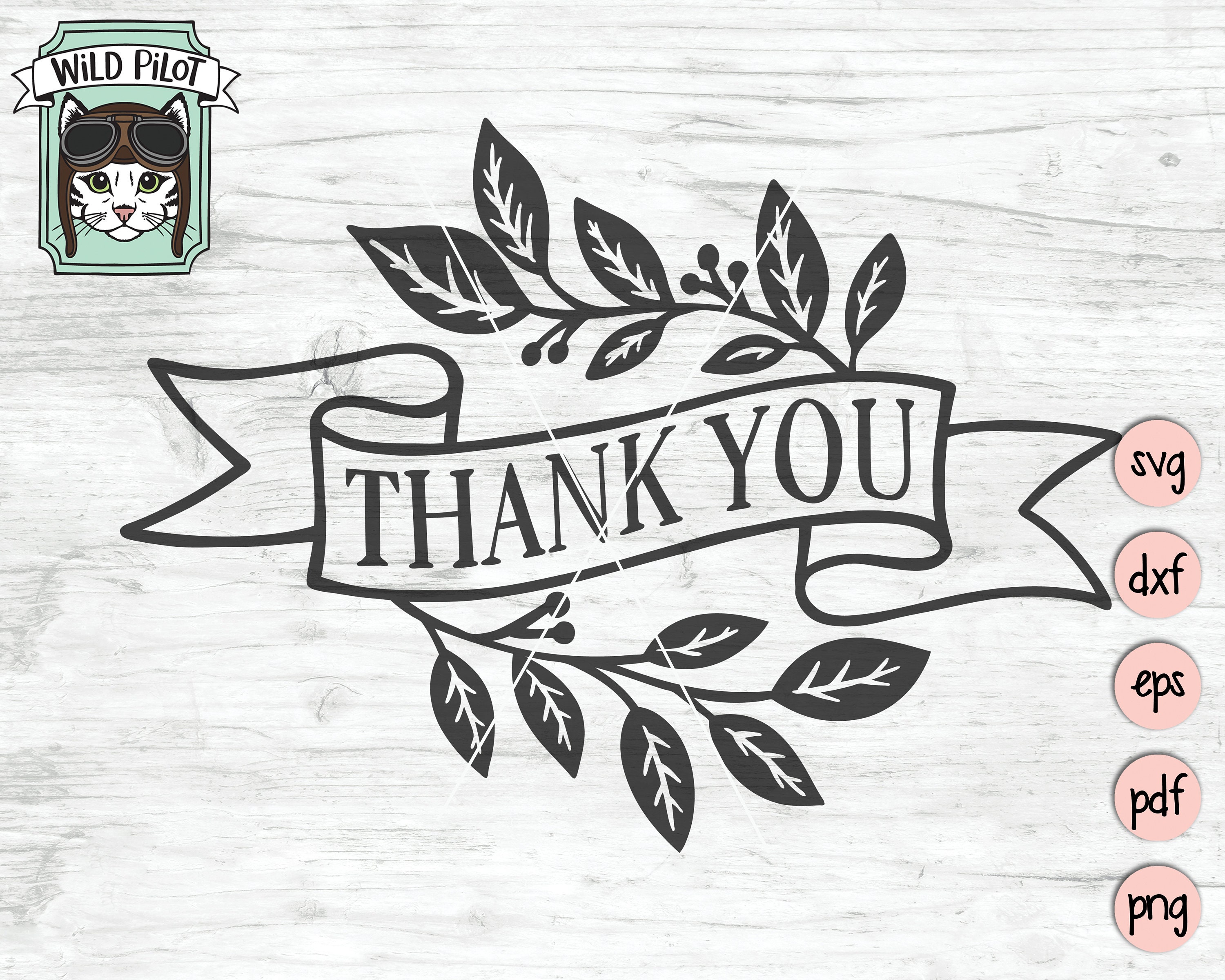 Thank You SVG File Thank You Cut File Thank You Vector - Etsy Canada
