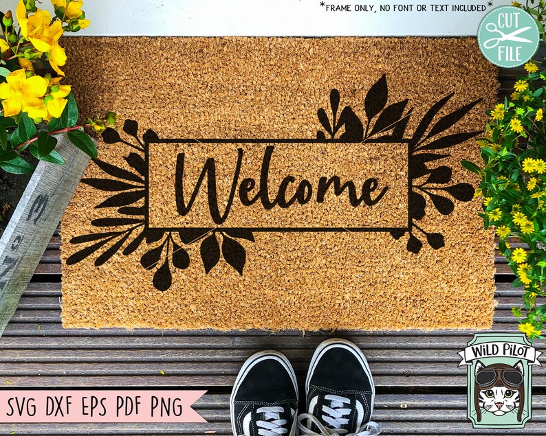 Leaf Frame SVG File, Leaf Monogram Frame, Leaf Border SVG, Leaves Frame ...