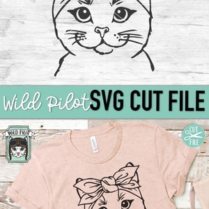 Cat Bandana SVG, Cat SVG File, Cat Cut File, Cat With Bandana, Bandana ...