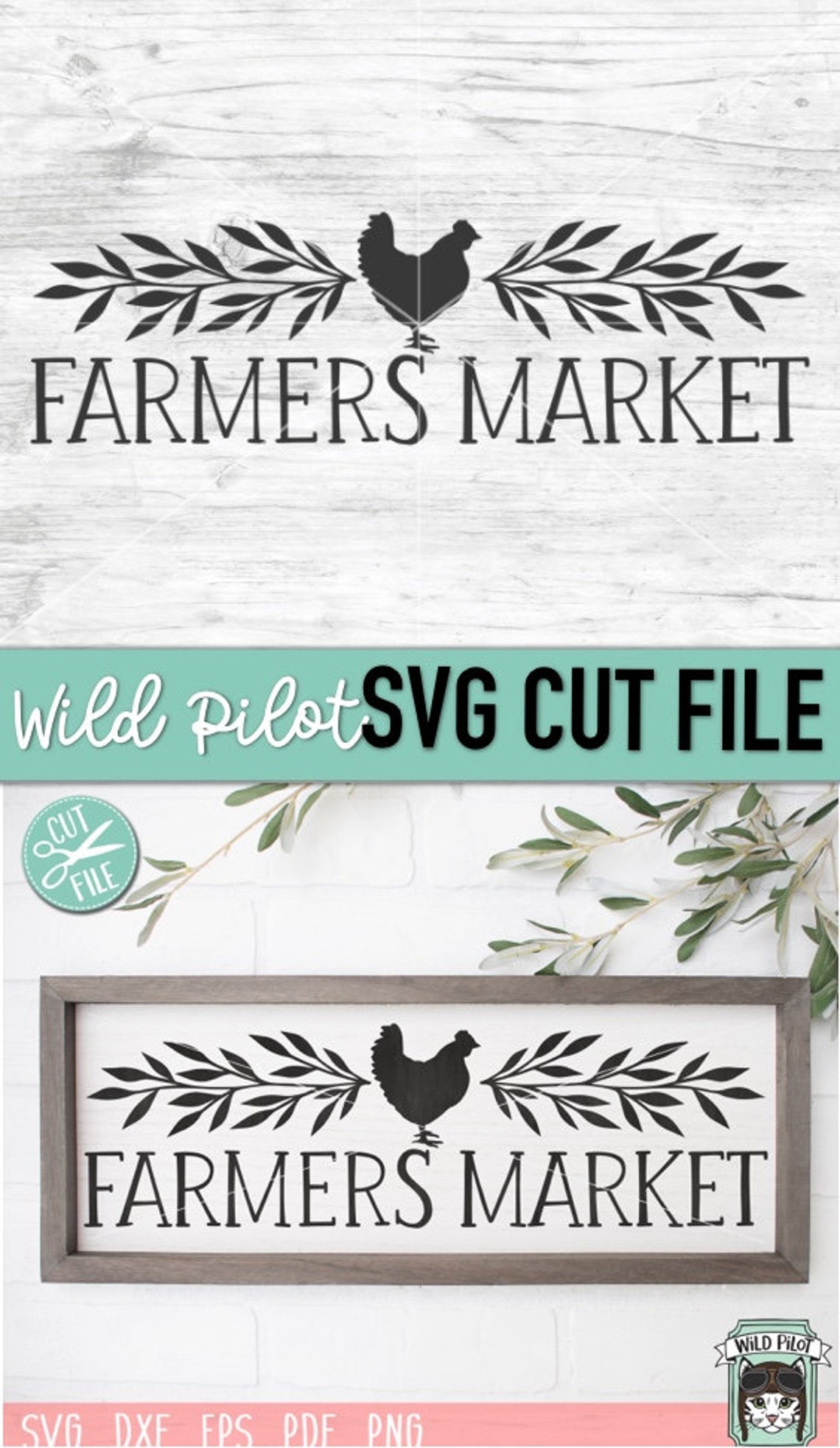 Farmers Market SVG File, Farmers Market Cut File, Farmers Market Sign ...