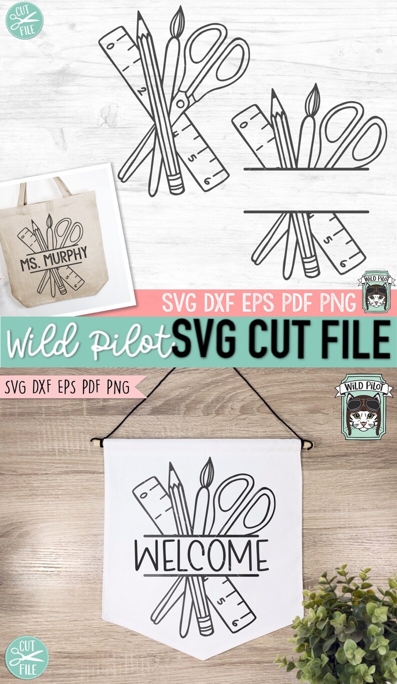 Teacher SVG Monogram Frame SVG Teacher Gift SVG Teacher - Etsy