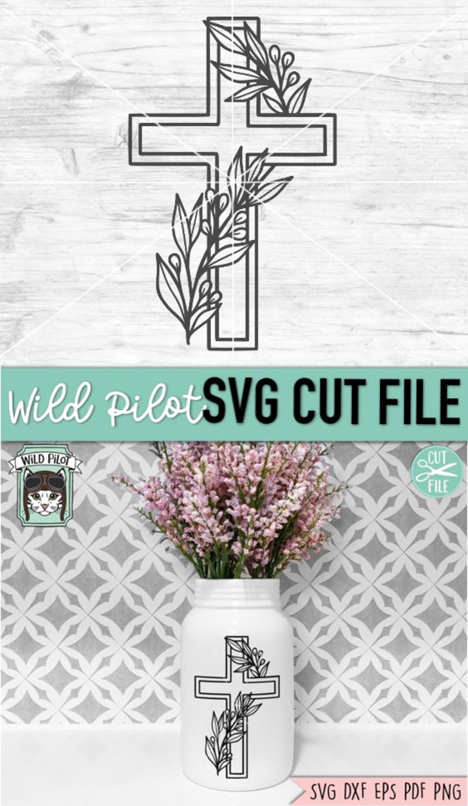 Cross SVG Cut File Religious SVG Cross PNG Cross Clipart | Etsy