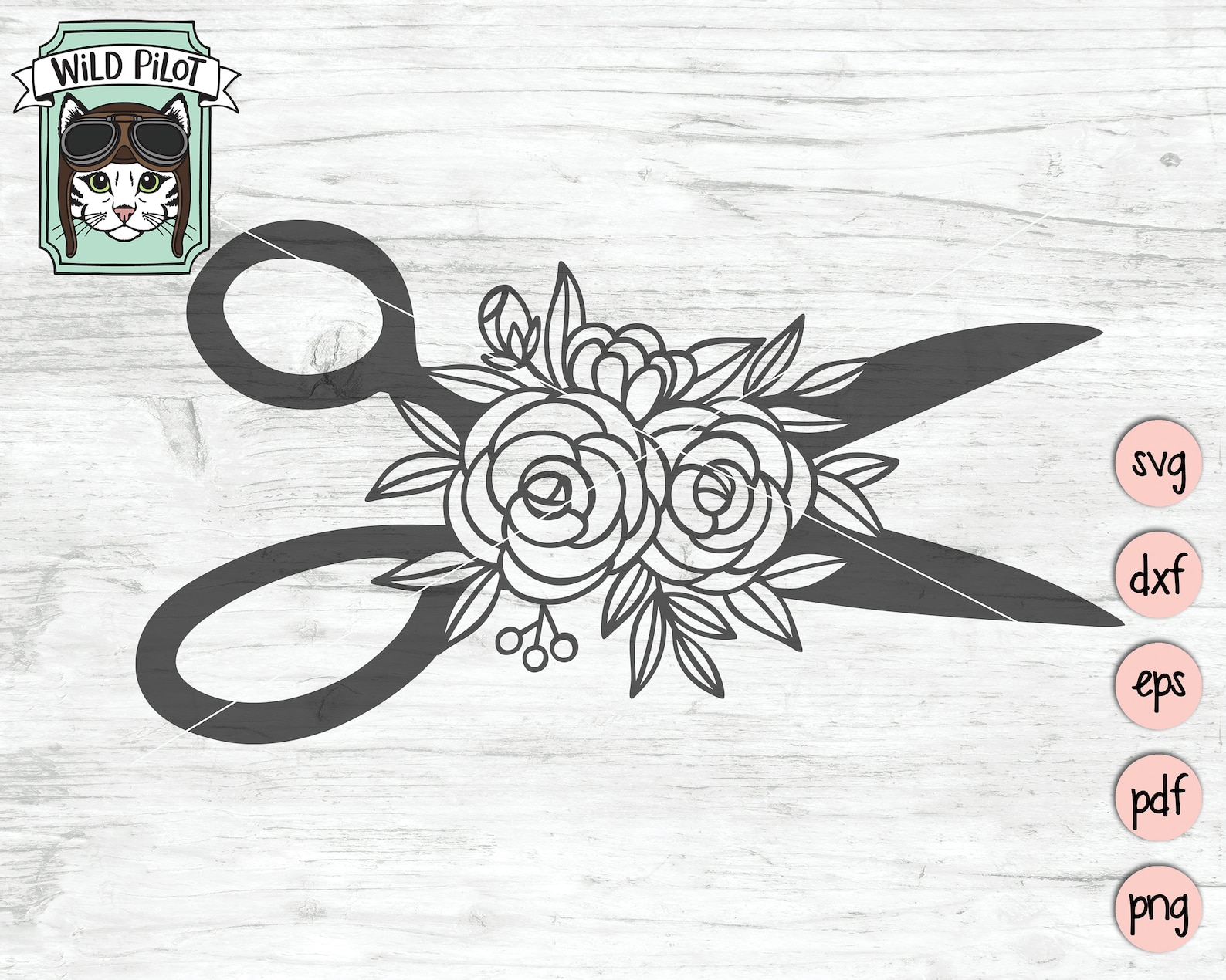 Scissors SVG File, Scissors Cut File, Scissors Floral, Scissor With ...