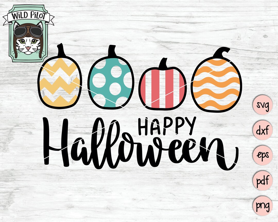 Pumpkins SVG, Happy Halloween SVG, Pumpkin Svg File, Pumpkin Cut File ...