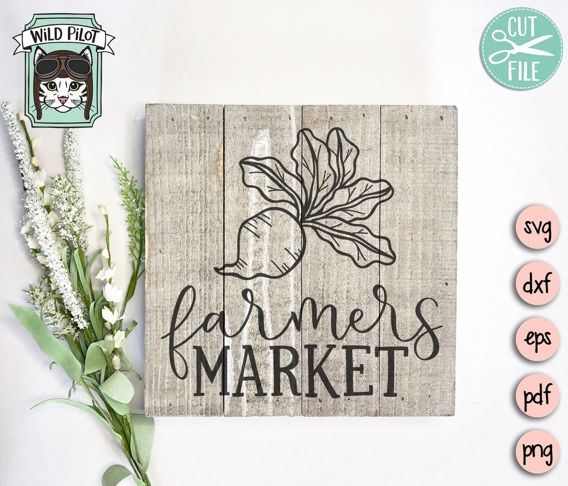 Farmers Market SVG File Farmers Market Cut File Market | Etsy