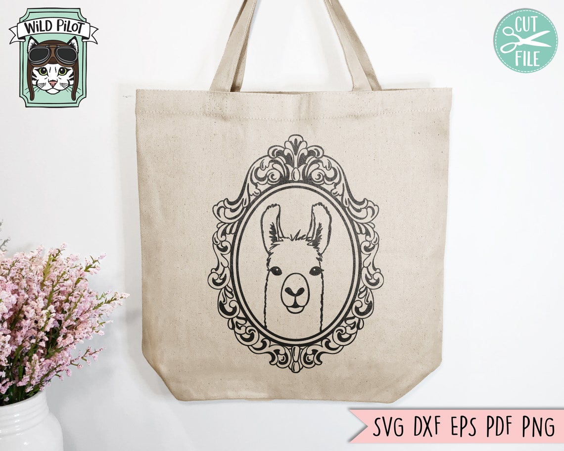 Llama Frame SVG, Llama Svg, Funny Llama Svg File, Llama Clipart, Llama ...