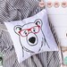 Bear Svg File Bear With Glasses Bowtie Svg Bear Cut File - Etsy