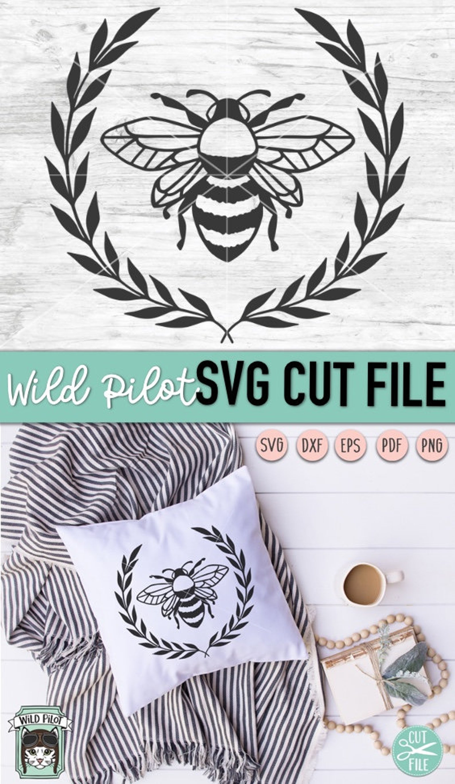 Bee Svg File Honey Bee Svg Bumble Bee Svg Bee Cut File Bee | Etsy