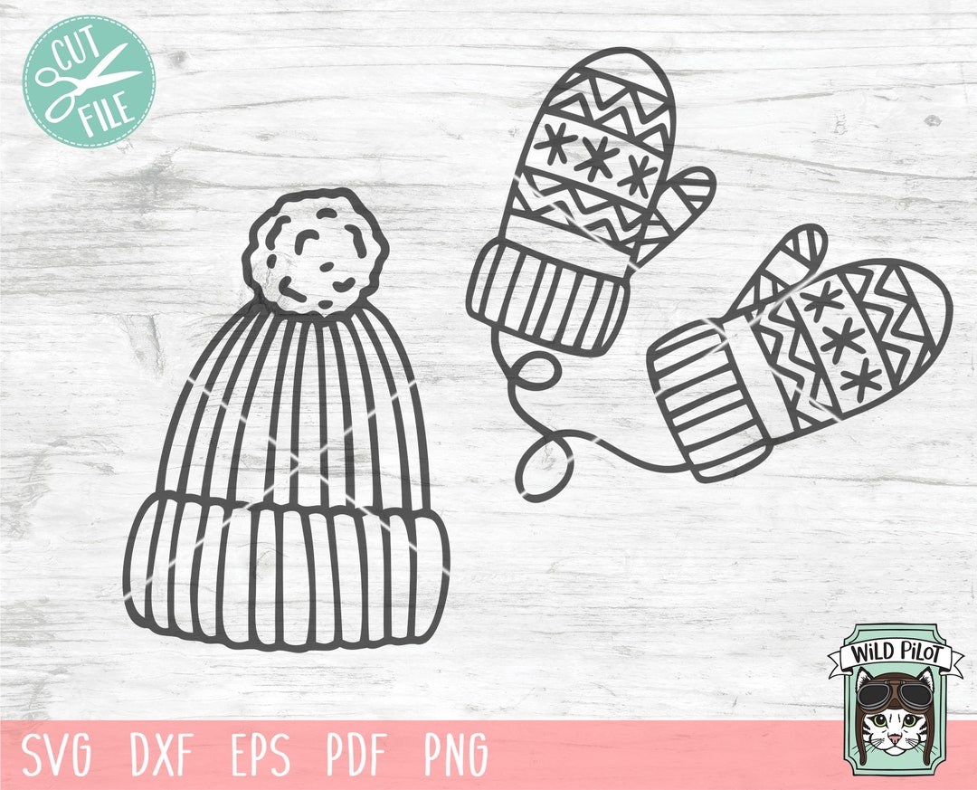 Christmas SVG, Winter Hat SVG, Winter Mittens SVG, Christmas Clipart ...