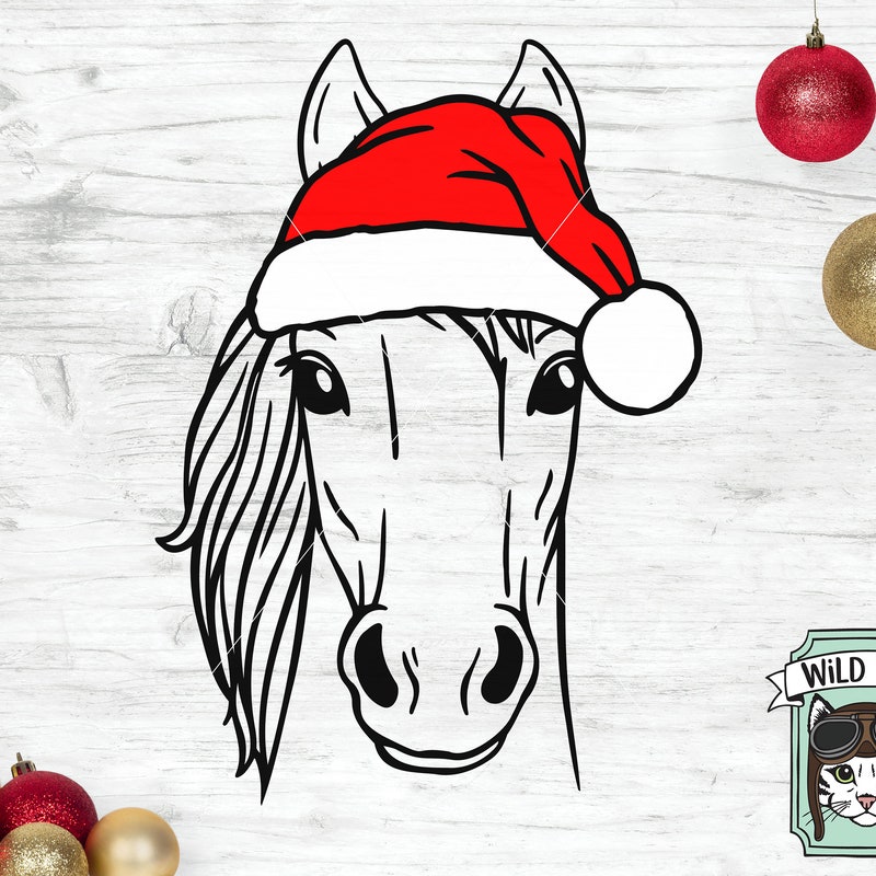 Horse Santa Hat - Etsy