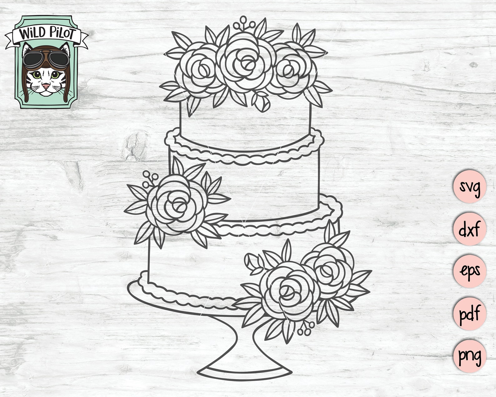Wedding Cake SVG File Wedding Svg Wedding Cake Cut File - Etsy