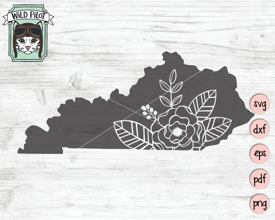 Kentucky Svg File, Kentucky Silhouette Svg, Kentucky Cut File, Kentucky ...