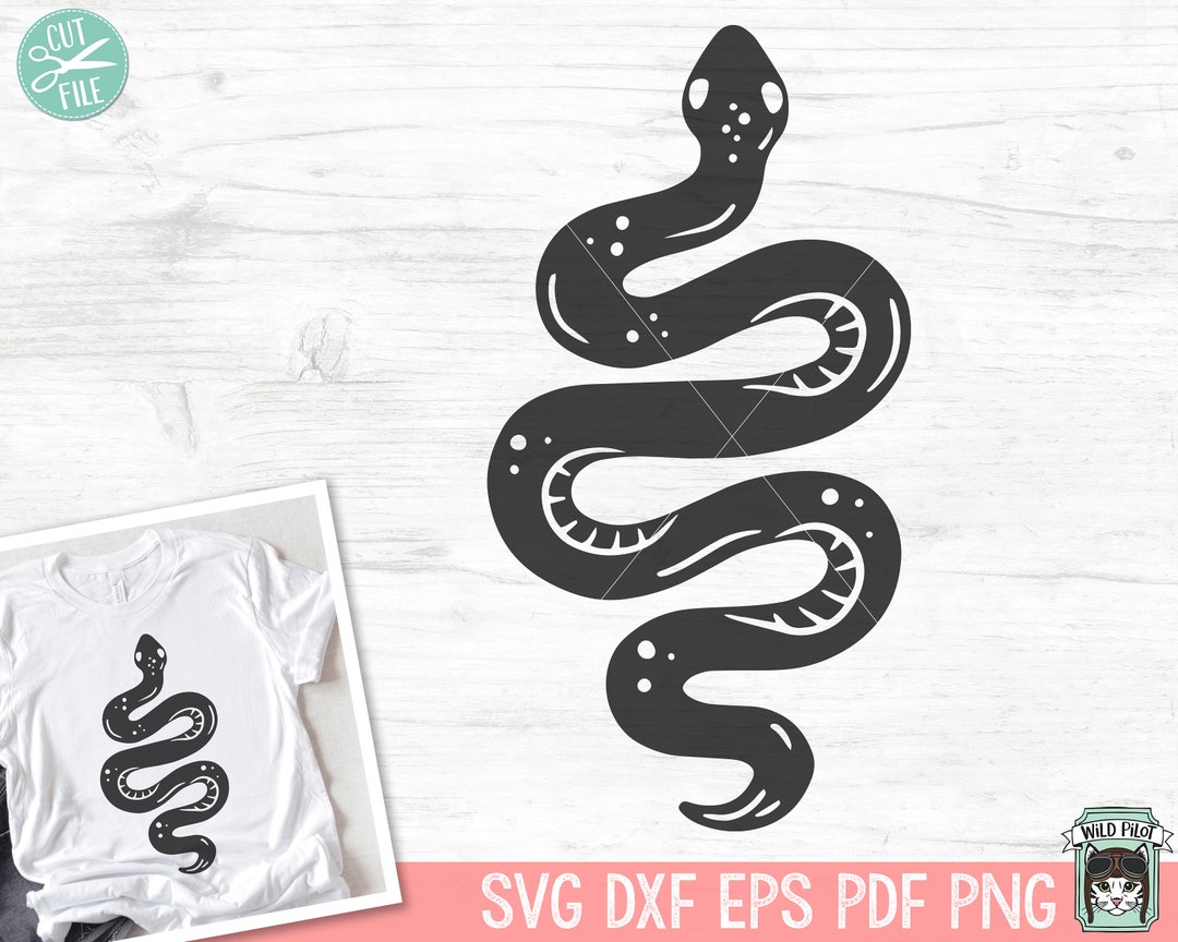 Snake SVG Cut File, Snake Clipart, Snake PNG, Reptile SVG, Tattoo Svg ...