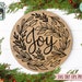 Christmas SVG File Joy Svg Christmas Round SVG File Round - Etsy