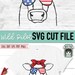 July 4th Cow SVG, Fourth of July Cow Svg File, Cow Glasses Svg, July ...