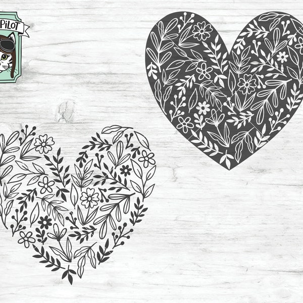 Heart Svg Files Etsy