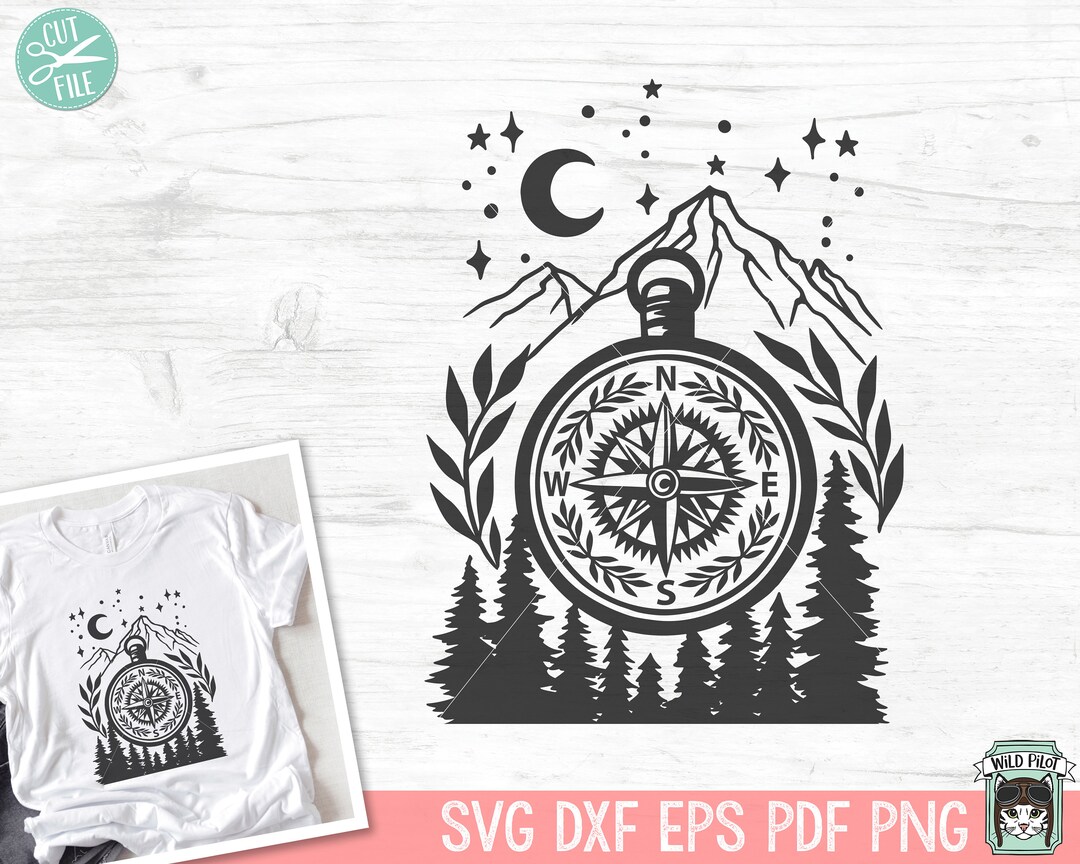 Compass SVG, Adventure SVG, Mountains SVG, Forest Svg, Camping Svg ...