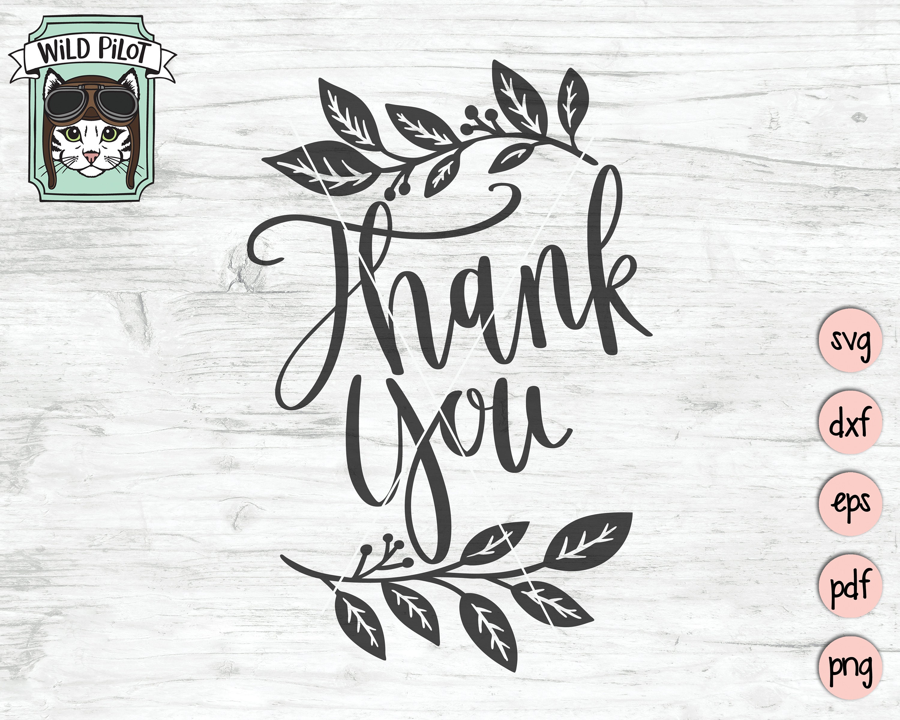 Thank You SVG File Thank You Cut File Thank You Vector | Etsy Canada