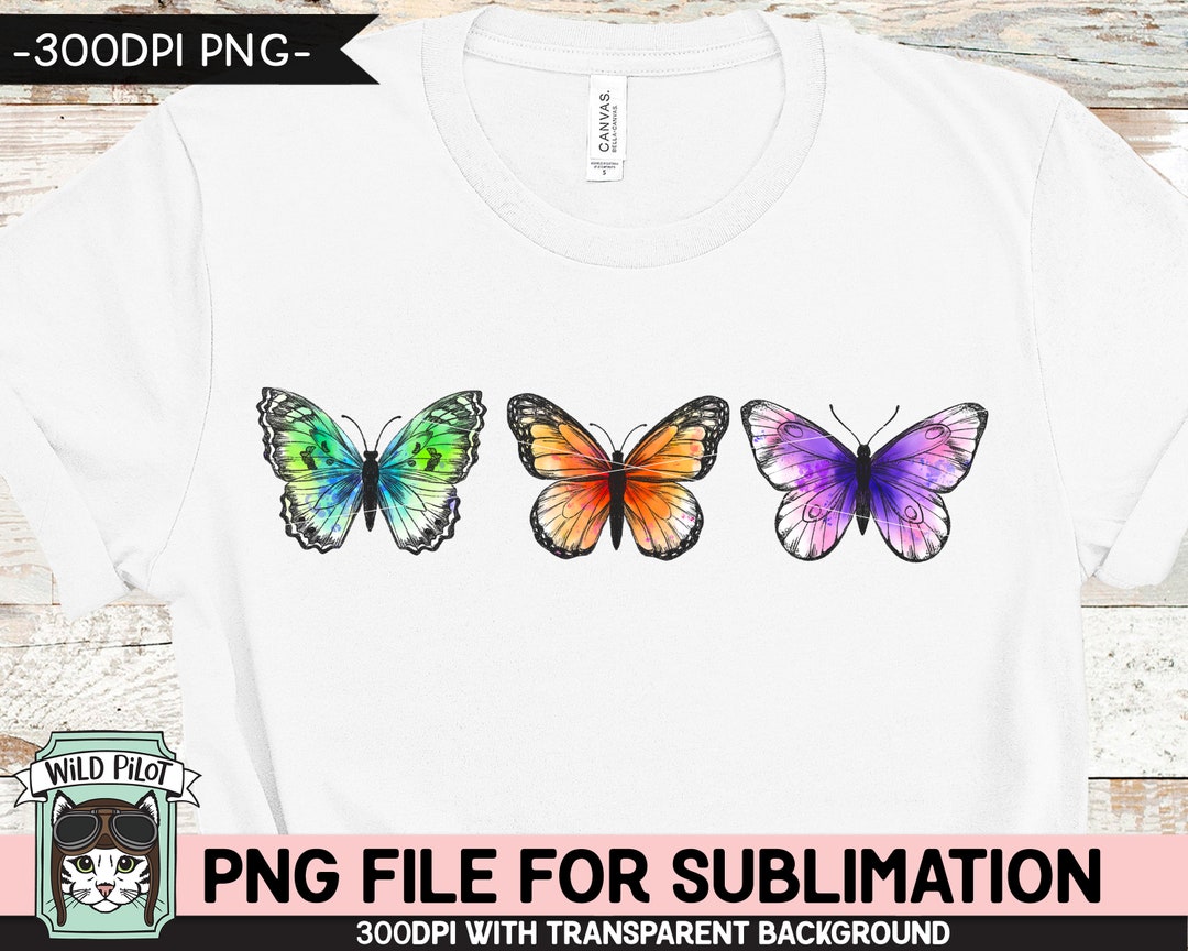 Watercolor Butterfly SUBLIMATION Design Png, Butterfly PNG Sublimation ...