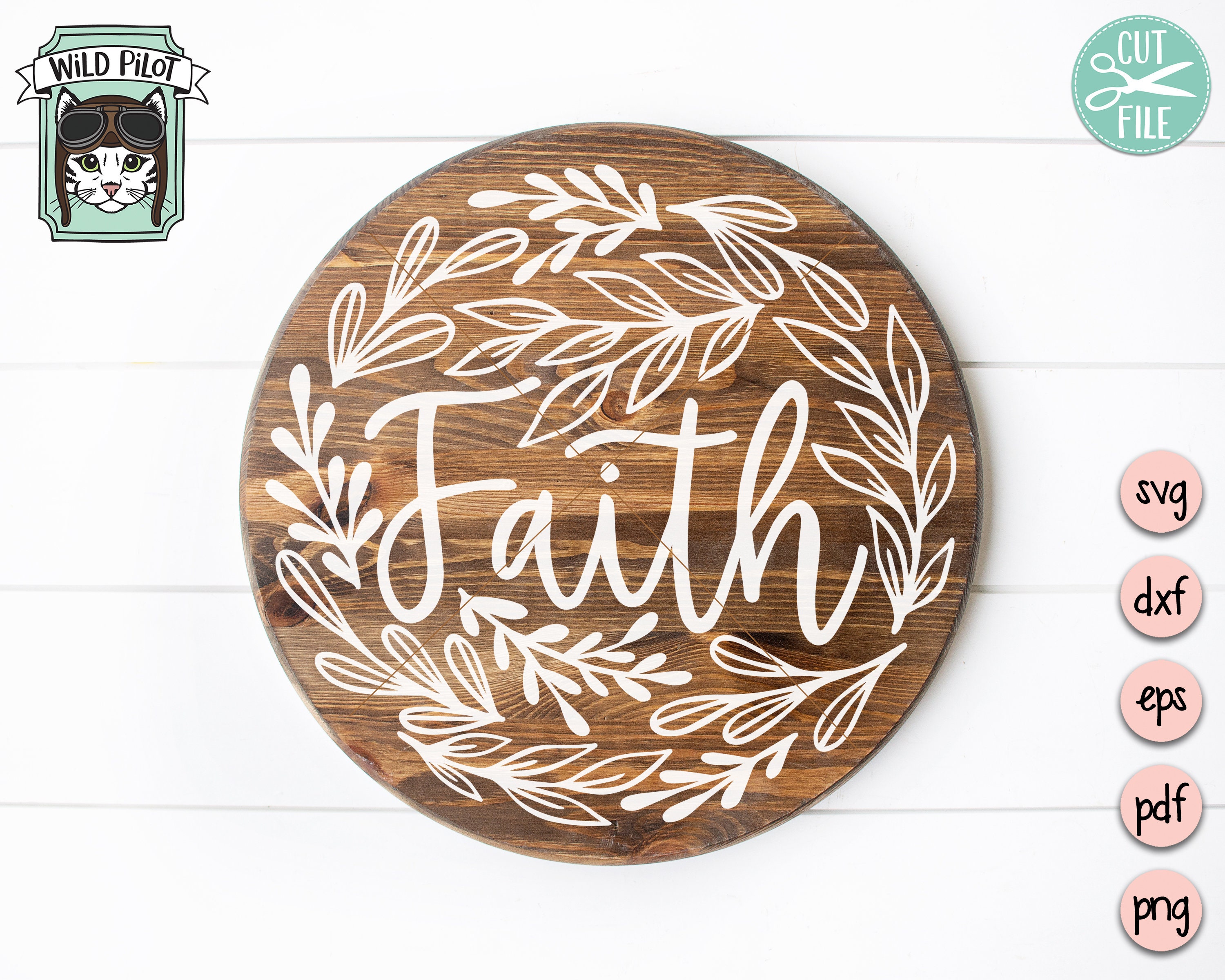 Faith SVG Faith Leaves SVG File Religious Svg File Religion | Etsy
