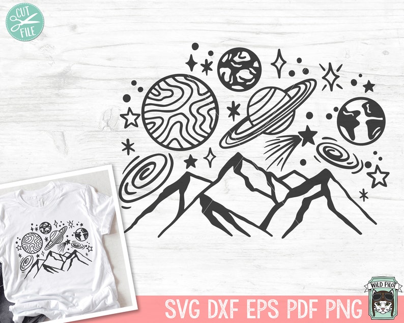 Galaxy SVG Celestial SVG Space SVG Mystical Svg Planets - Etsy