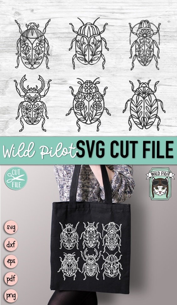 Bug Bundle SVG, Bug SVG Files, Beetle Svg, Scarab Svg, Bug Cut File ...
