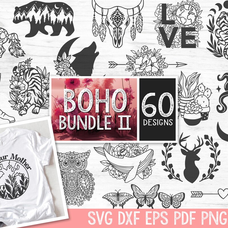Boho Svg - Etsy