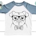 Pitbull Svg File, Dog With Glasses Svg, Dog Cut File, Dog Svg File ...