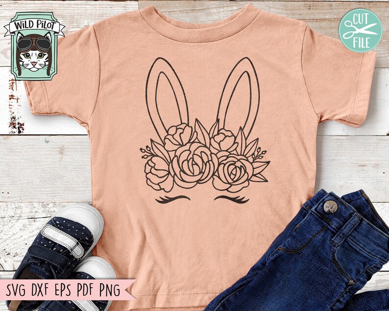 Bunny SVG Easter Monogram Frame SVG Cut File Easter Bunny | Etsy