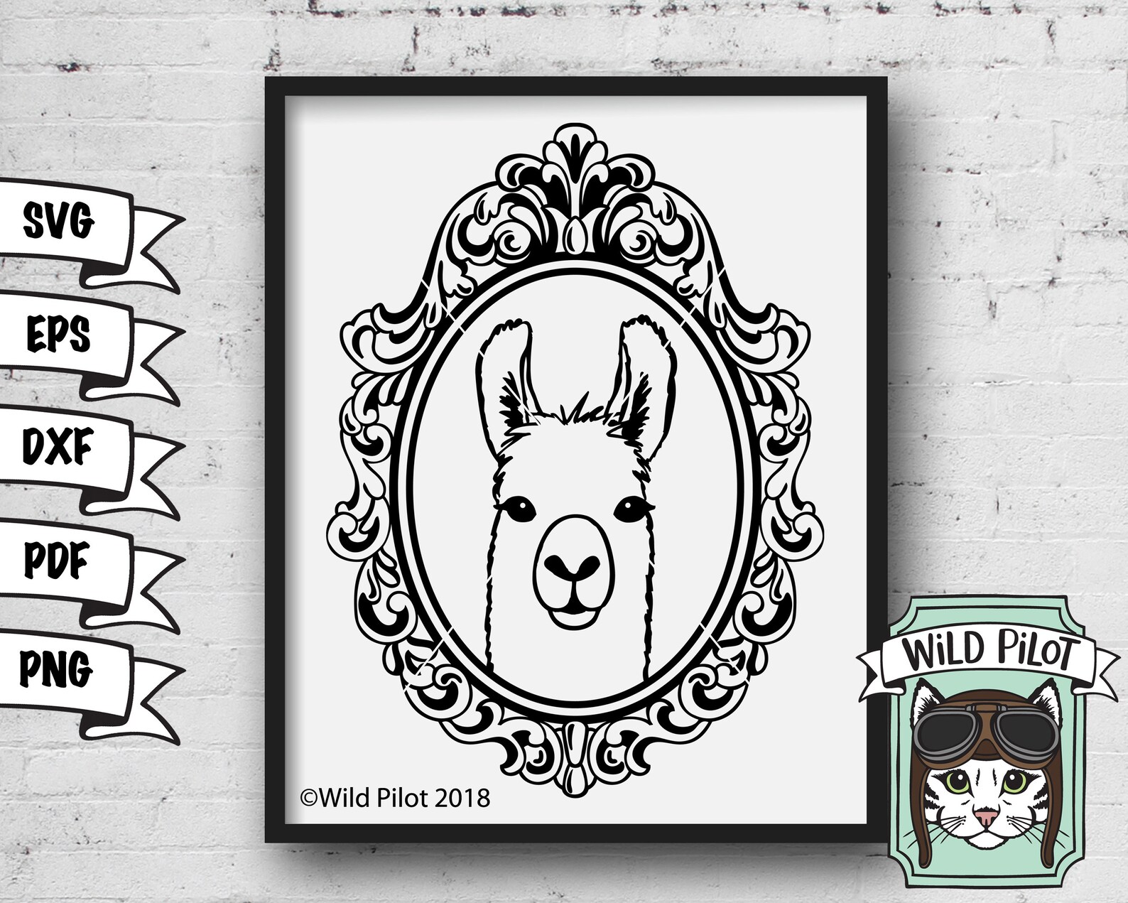 Llama Frame SVG, Llama Svg, Funny Llama Svg File, Llama Clipart, Llama ...